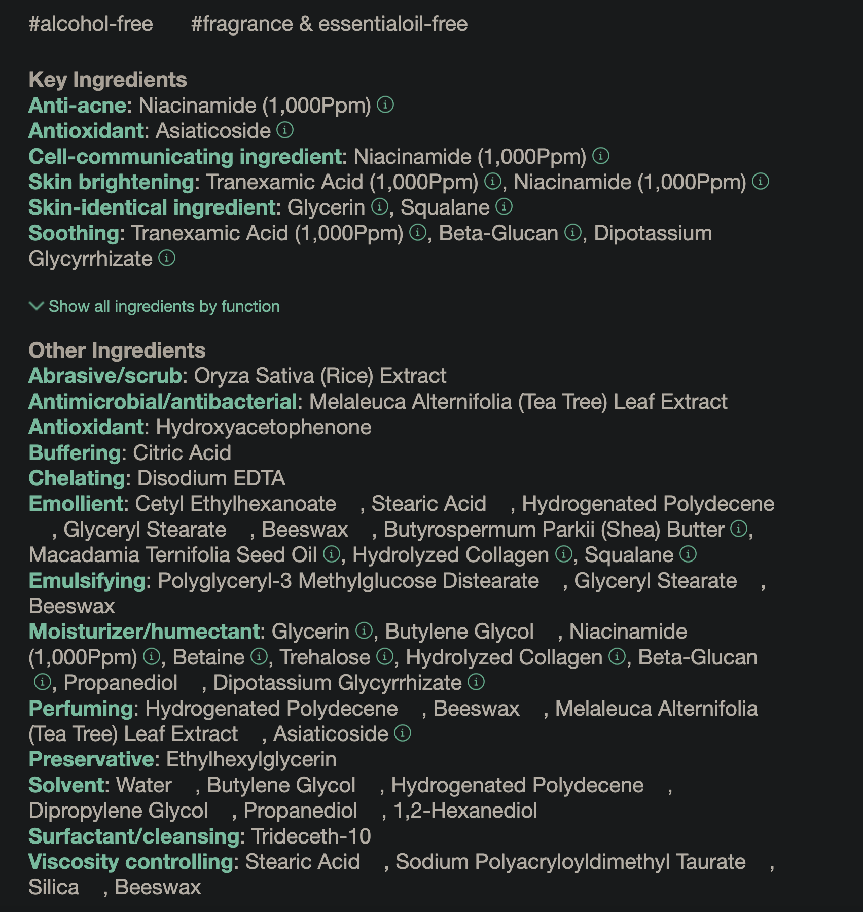 APLB Tranexamic Acid Niacinamide – Midnight Reading Sessions